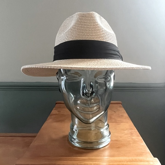 Vintage | Accessories | Vintage Paper Fedora With Black Trim | Poshmark